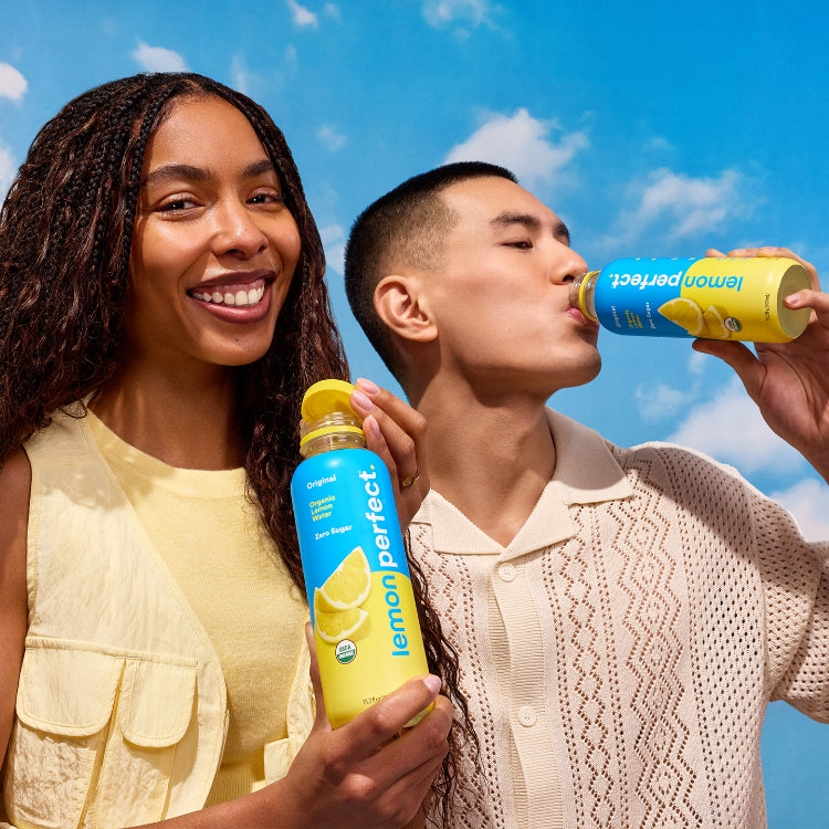 Lemon Perfect Original Lemon Zero Sugar Organic Lemon Water